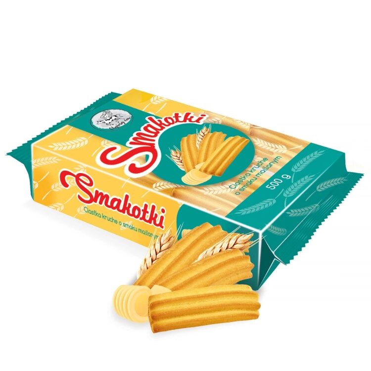 Biscuiti cu aroma de unt Smakotki, ABK, 500g - Miran Oriental